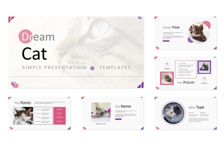 Dream Cat - Powerpoint Template – MasterBundles