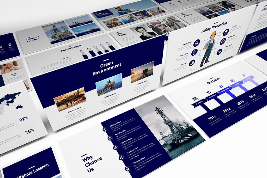 Oil and Gas Powerpoint Template – MasterBundles