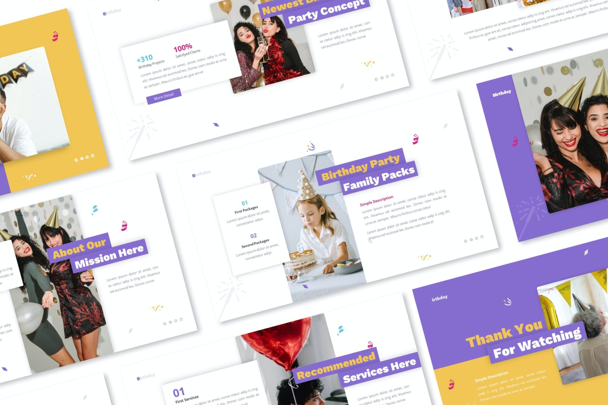 Birthday Powerpoint Presentation Template – MasterBundles