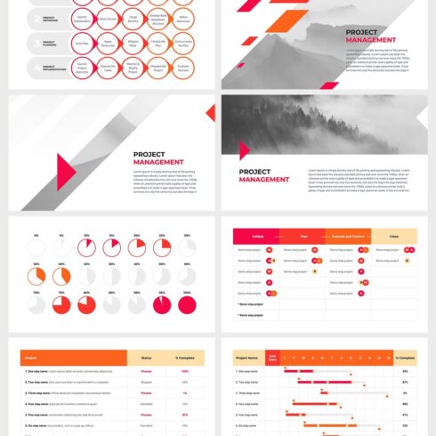 Project Management Dashboard Powerpoint Template | Master Bundles