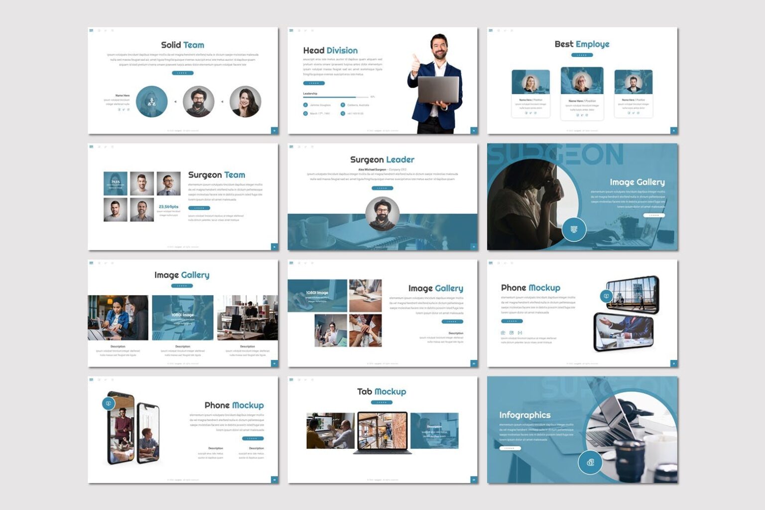 Surgeon - Business Powerpoint Template – MasterBundles