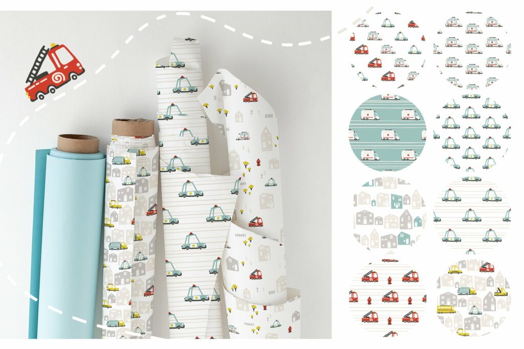 Baby City Cars. Vector Collection. – MasterBundles