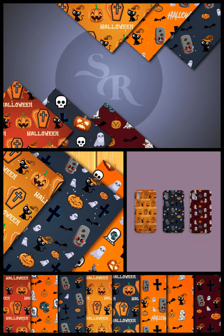 50+ Inspiring Halloween Patterns: Free and Premium