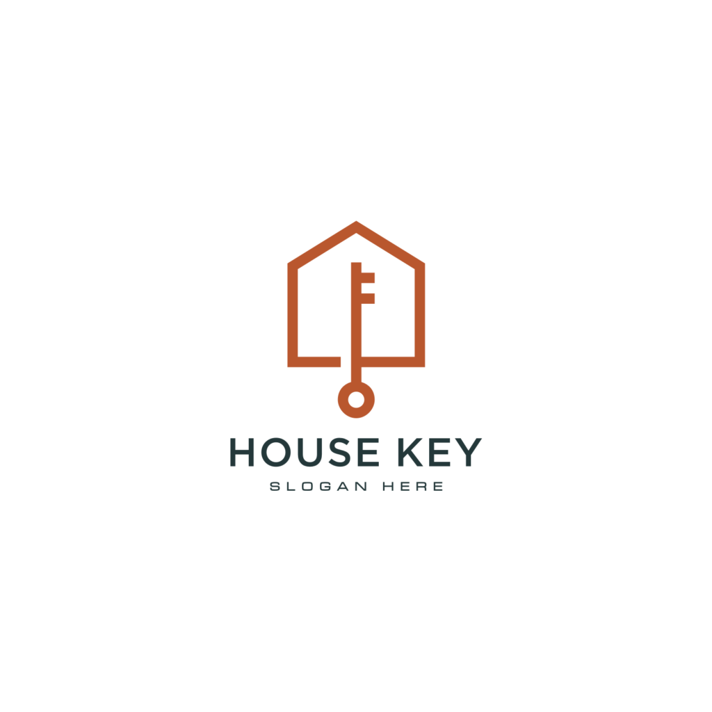 house key logo vector design template - MasterBundles