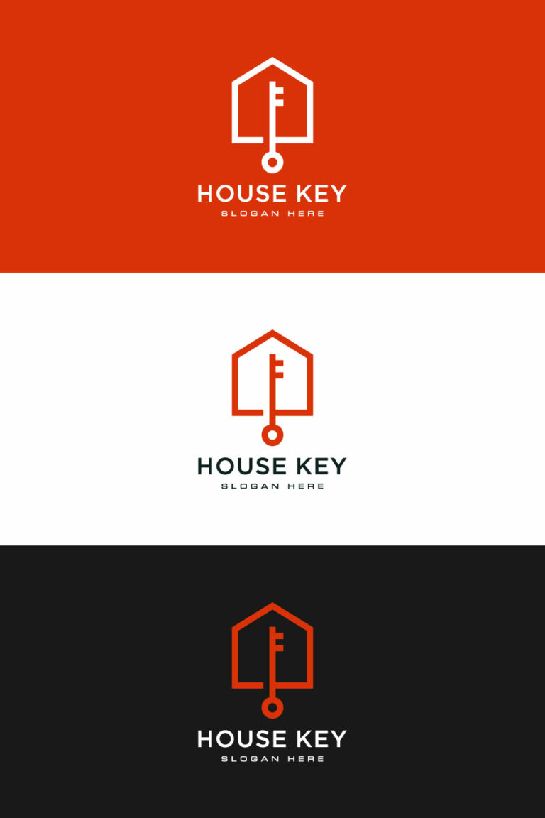 house key logo vector design template - MasterBundles