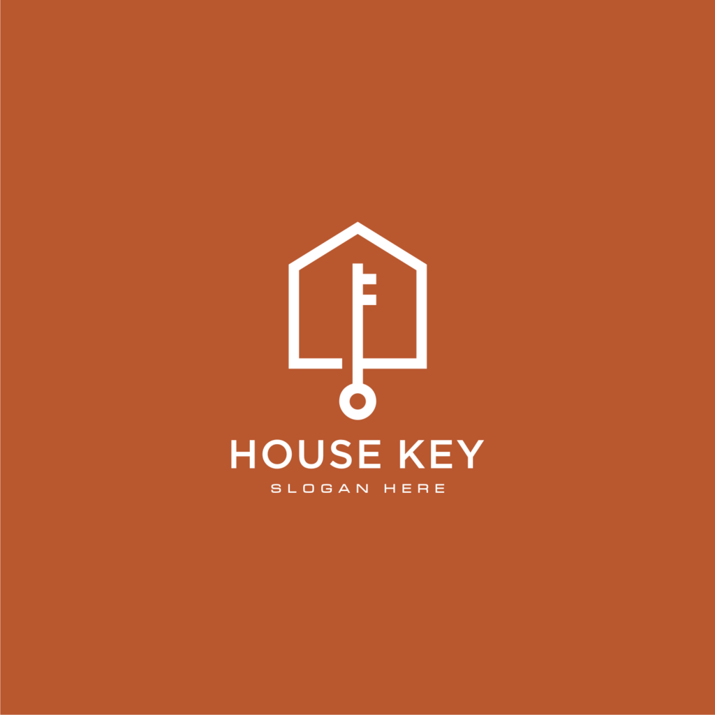 house key logo vector design template - MasterBundles