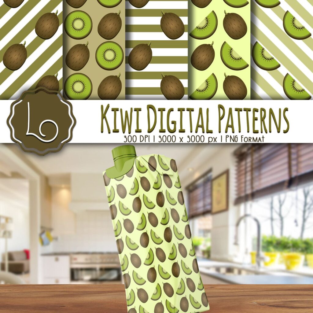 Kiwi Digital Patterns – MasterBundles