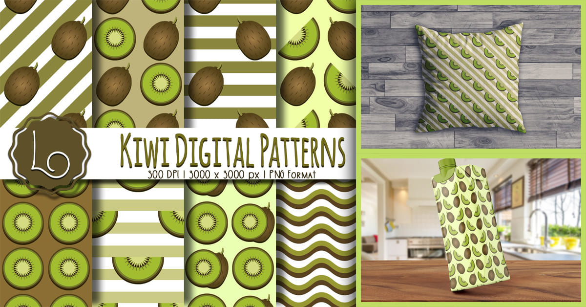 Kiwi Digital Patterns – MasterBundles