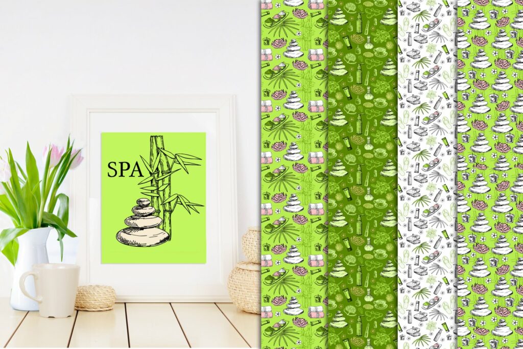 Spa And Beauty. Sketch Illustration – MasterBundles
