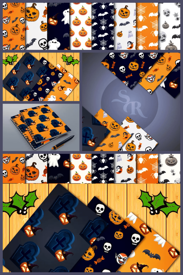 50+ Inspiring Halloween Patterns: Free and Premium