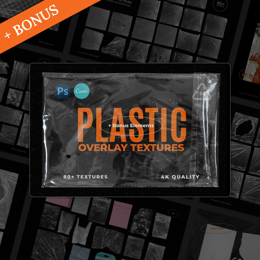 80+ Plastic Overlay Textures + BONUS – MasterBundles