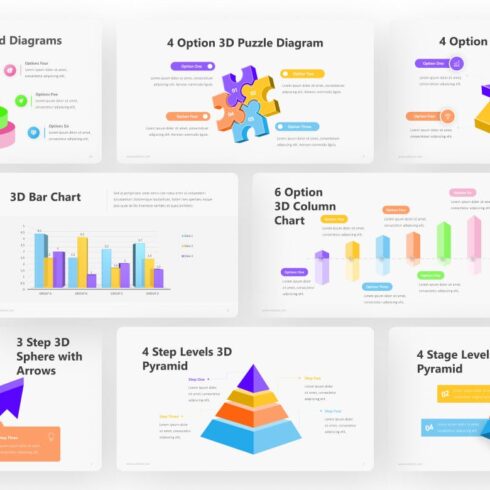 3D Infographic PowerPoint Template 16:9 | Master Bundles