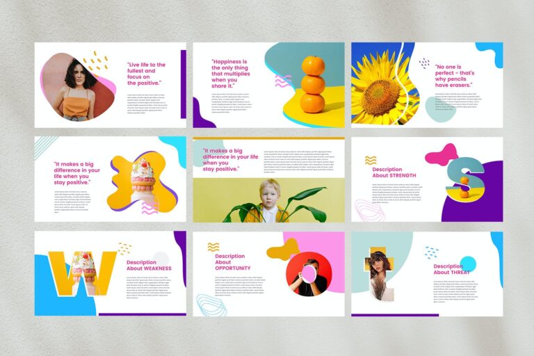 Colorful & Pop Art PowerPoint Template – MasterBundles