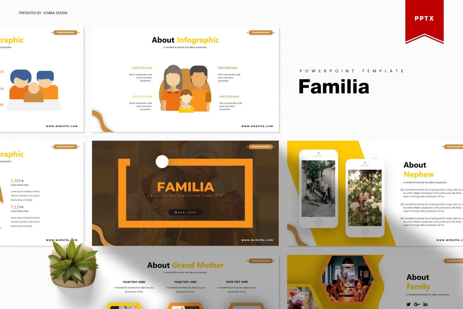Familia Powerpoint Template – MasterBundles