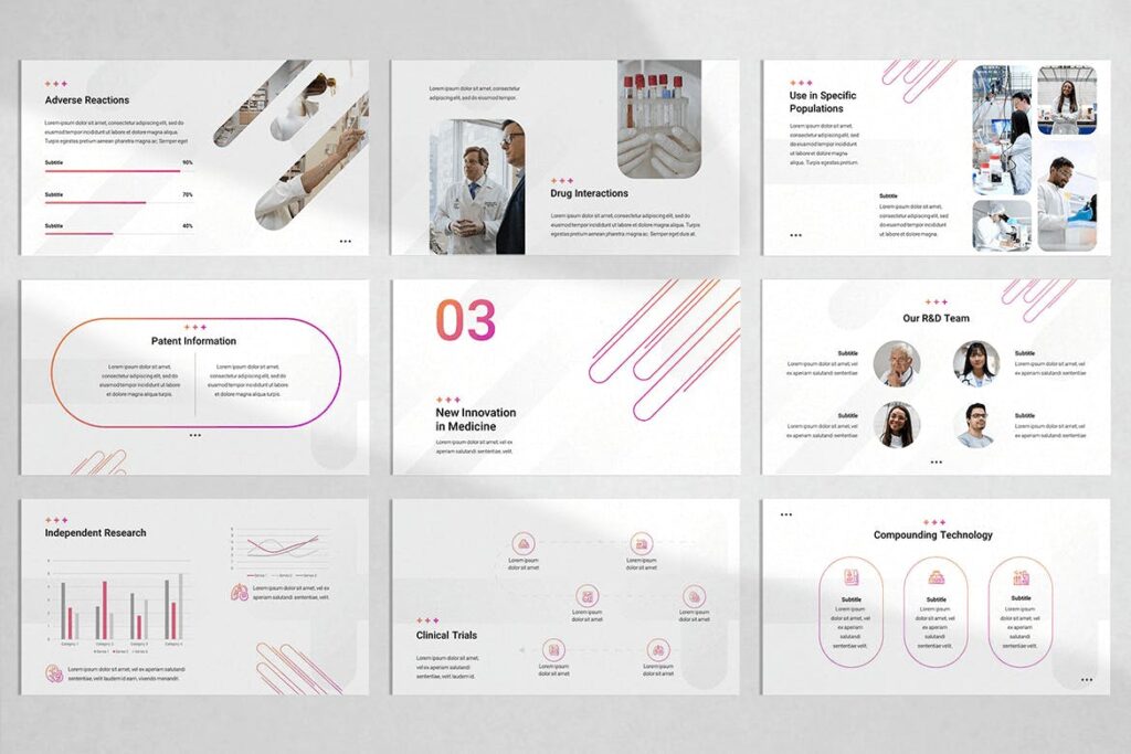 Pharmaceutical Presentation Slides Template – MasterBundles