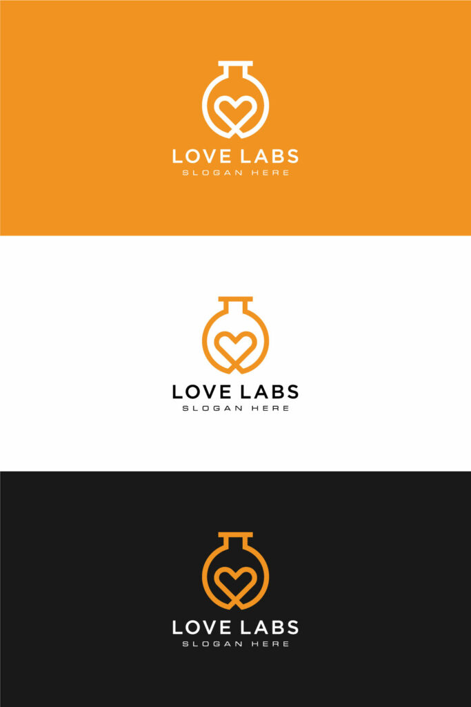 love lab logo vector design - MasterBundles