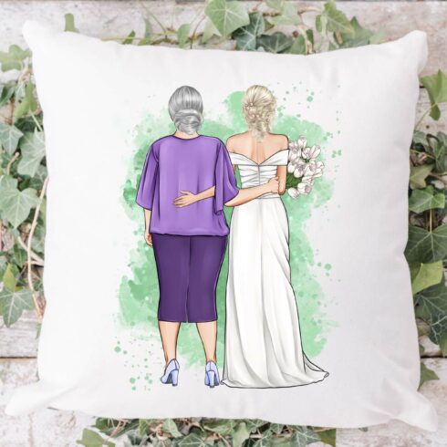 Wedding clipart, bride and mom | MasterBundles