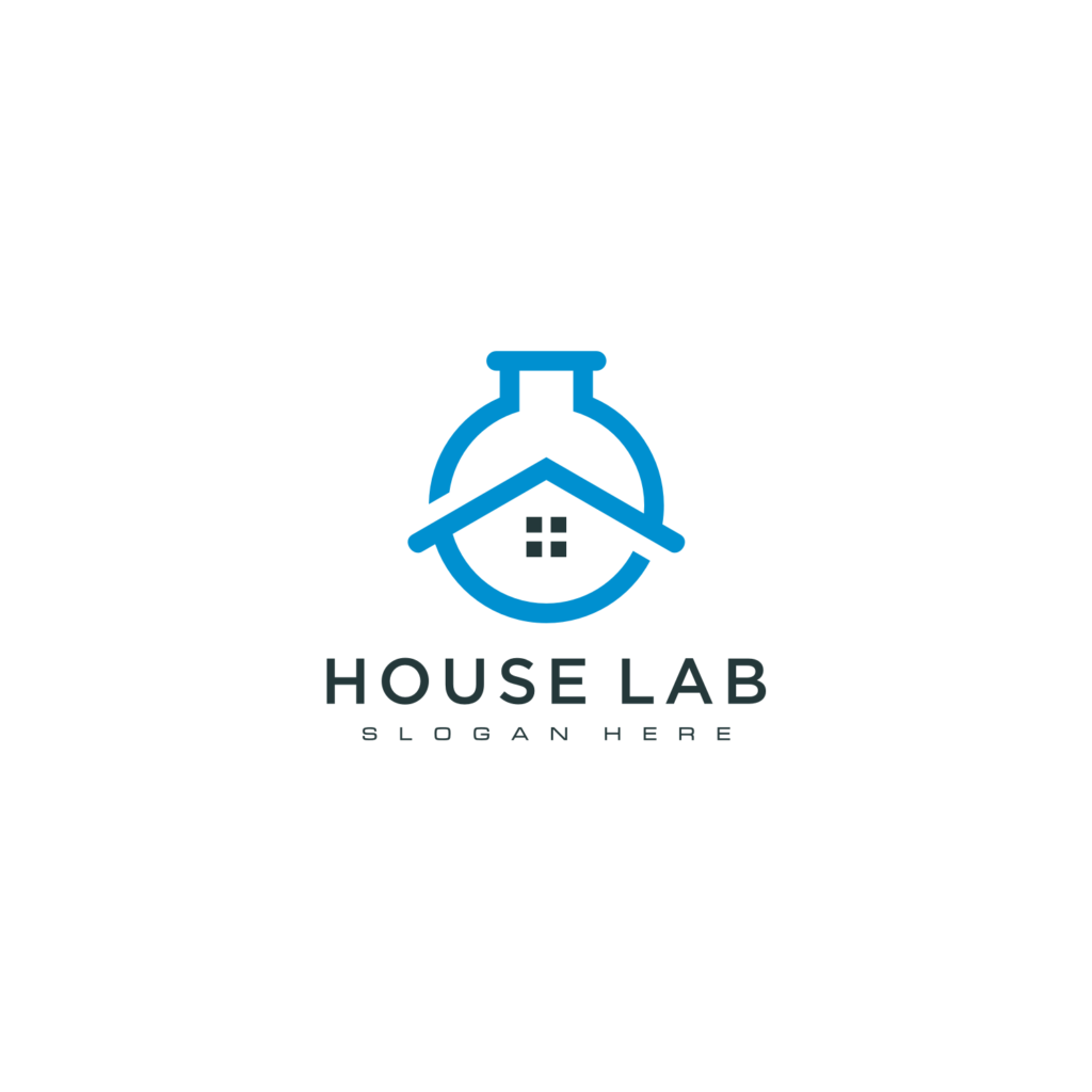 House lab home laboratory logo - MasterBundles