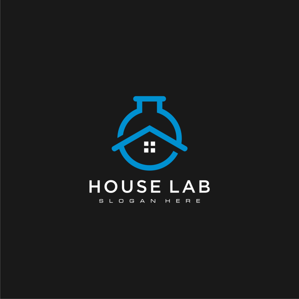 House lab home laboratory logo - MasterBundles