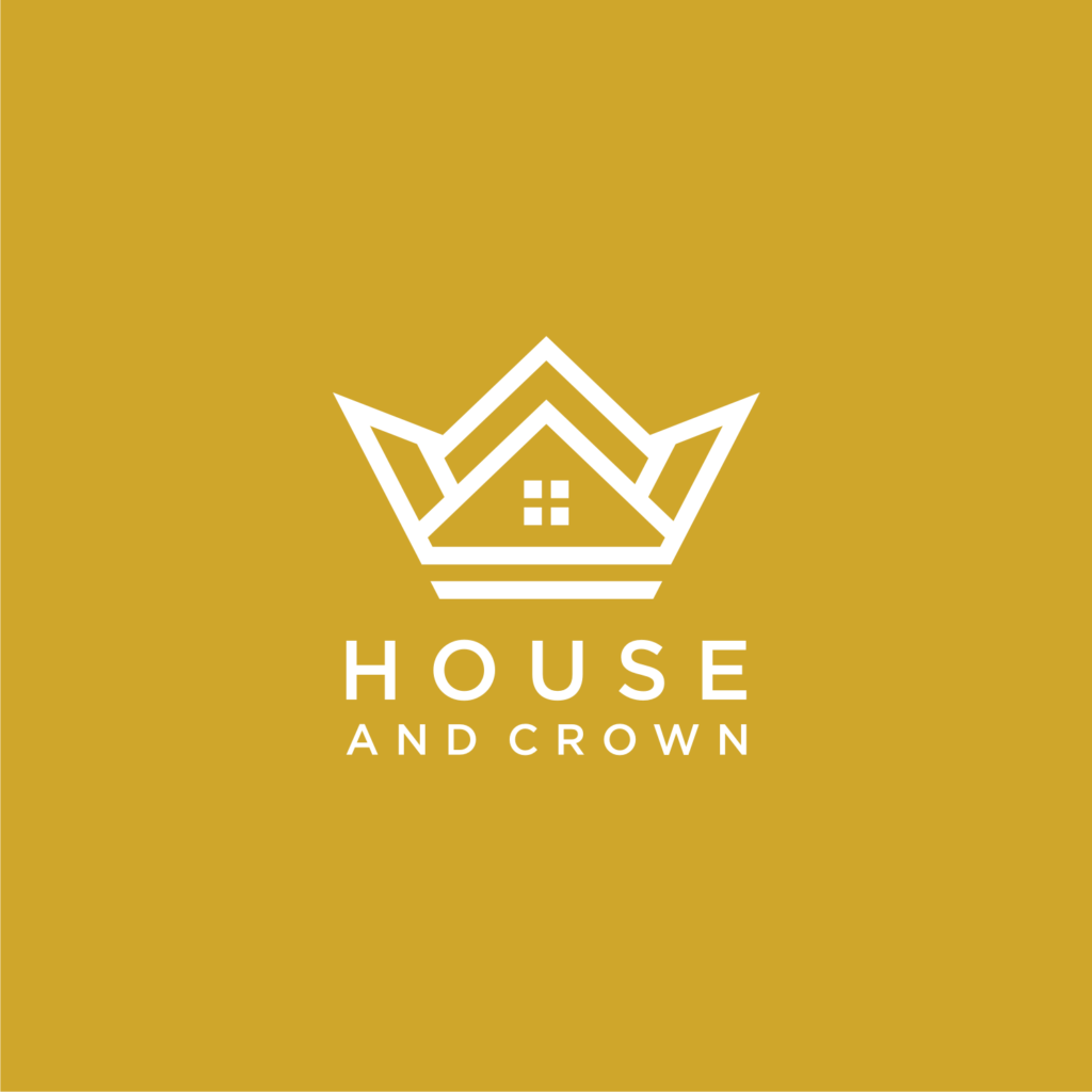 house crown logo vector design - MasterBundles