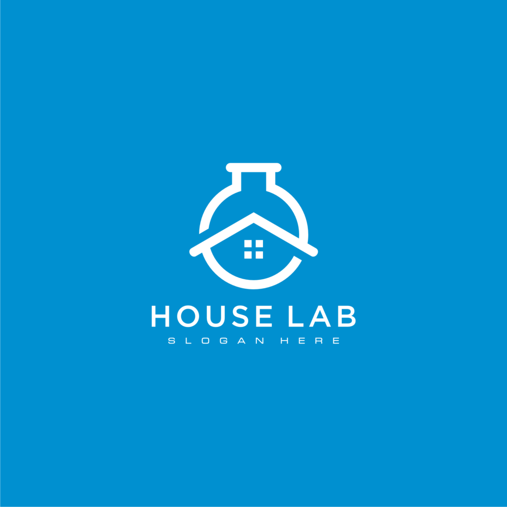 House lab home laboratory logo - MasterBundles
