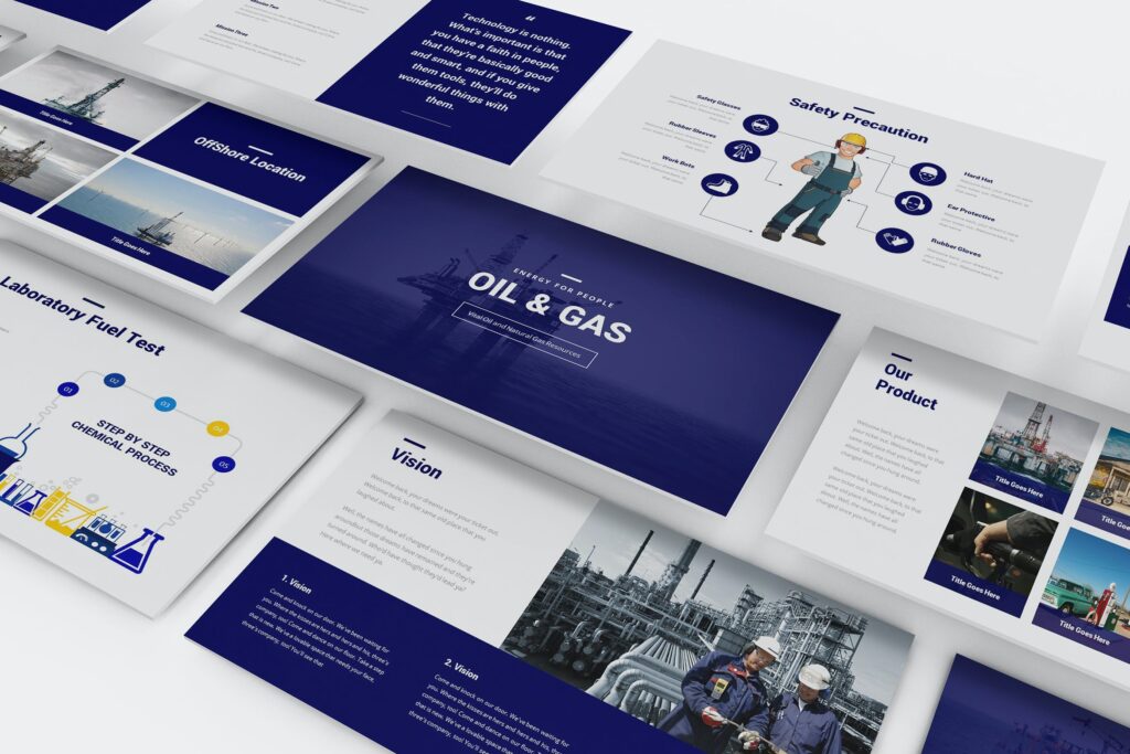 Oil and Gas Powerpoint Template – MasterBundles