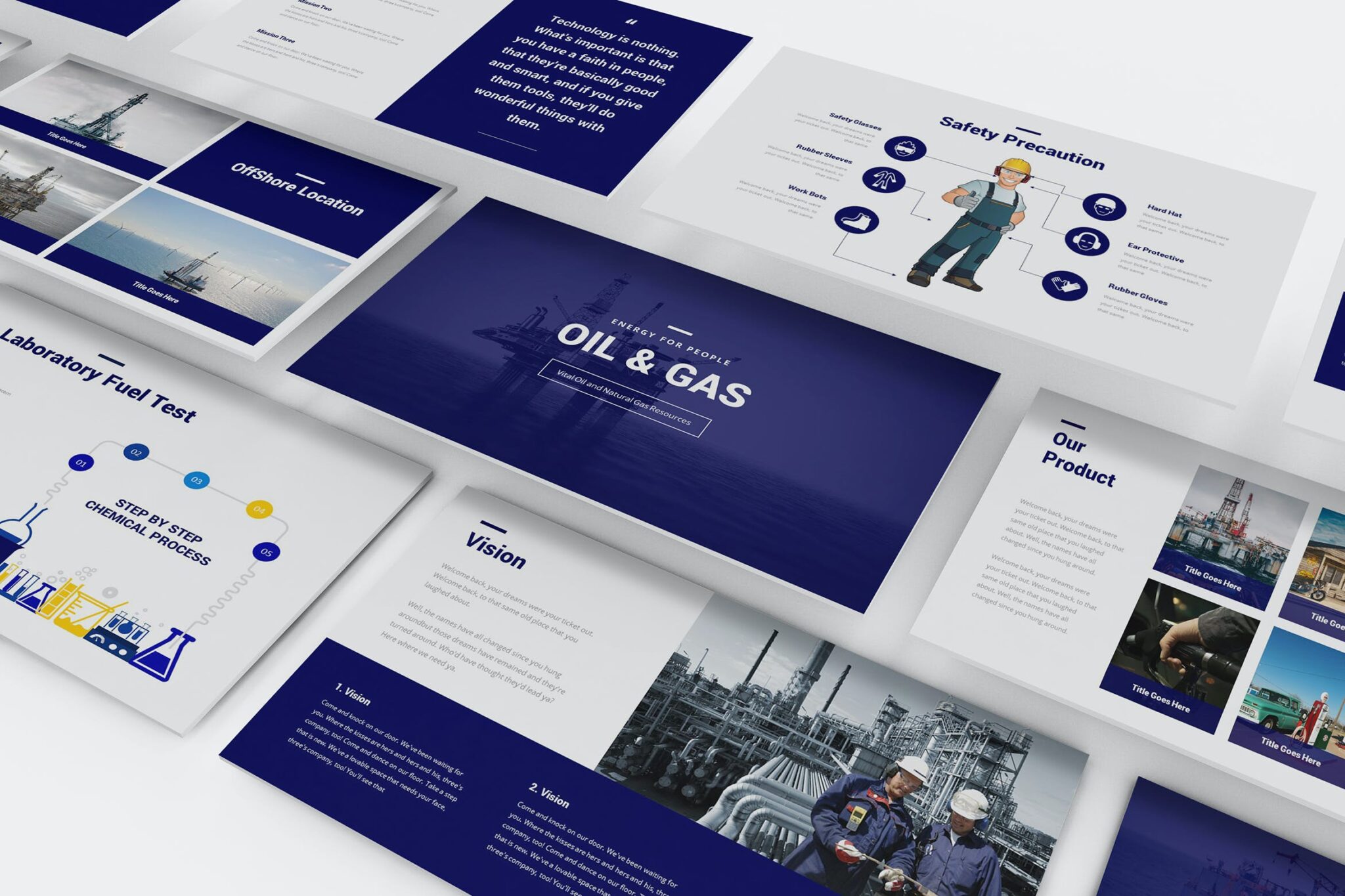Oil and Gas Powerpoint Template – MasterBundles