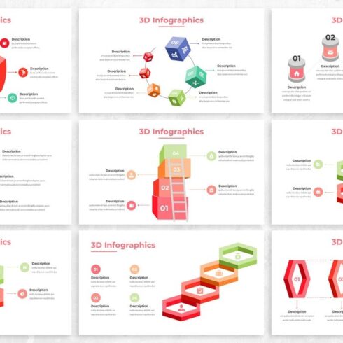 3D Infographics For Powerpoint Presentation | Master Bundles