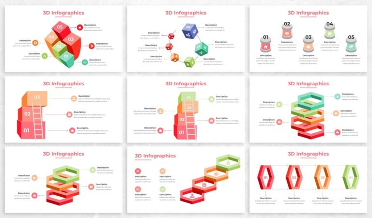 3D Infographics For Powerpoint Presentation – MasterBundles