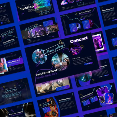 9Twenty - Music Powerpoint Template – MasterBundles
