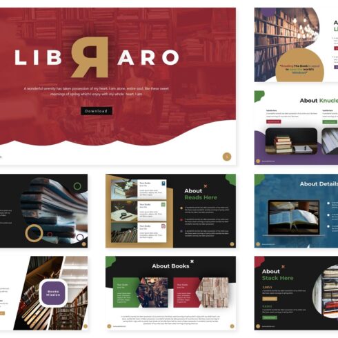 Libraro | Powerpoint Template – MasterBundles