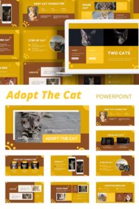 Adopt The Cat - Powerpoint Template – MasterBundles