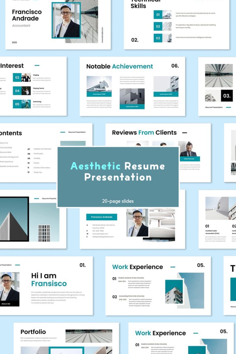 Aesthetic Resume Presentation – MasterBundles