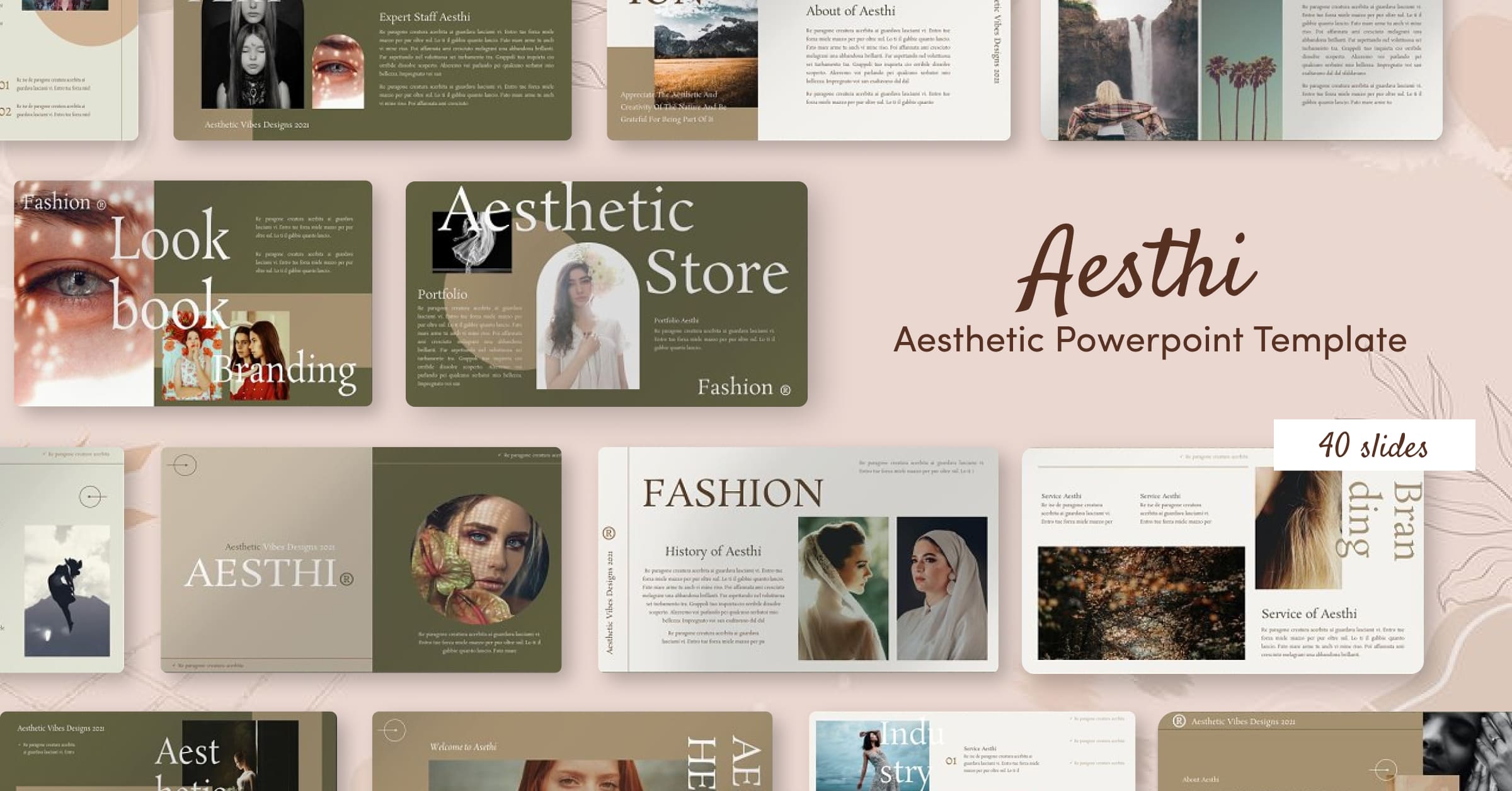 Aesthi Aesthetic Powerpoint Template – MasterBundles