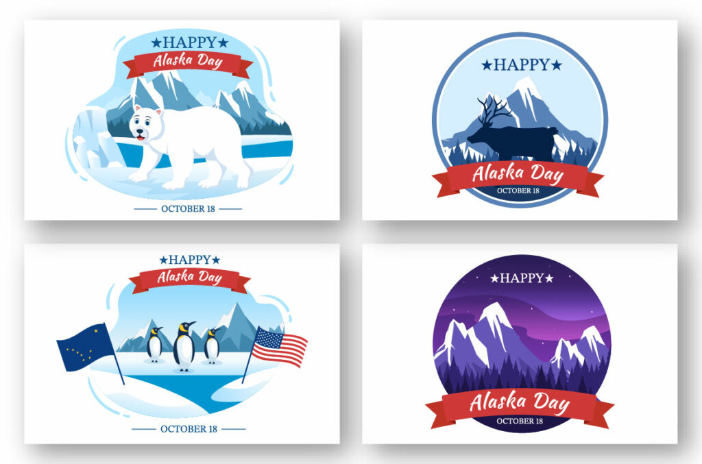 15 Happy Alaska Day Illustration - MasterBundles