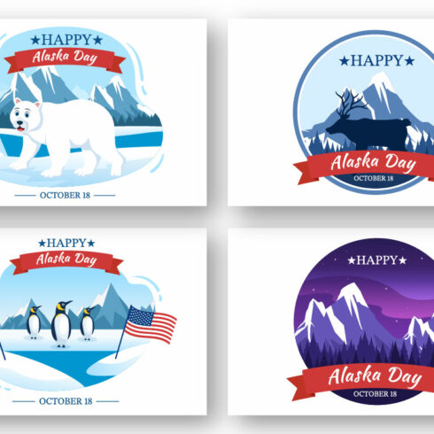 15 Happy Alaska Day Illustration | MasterBundles