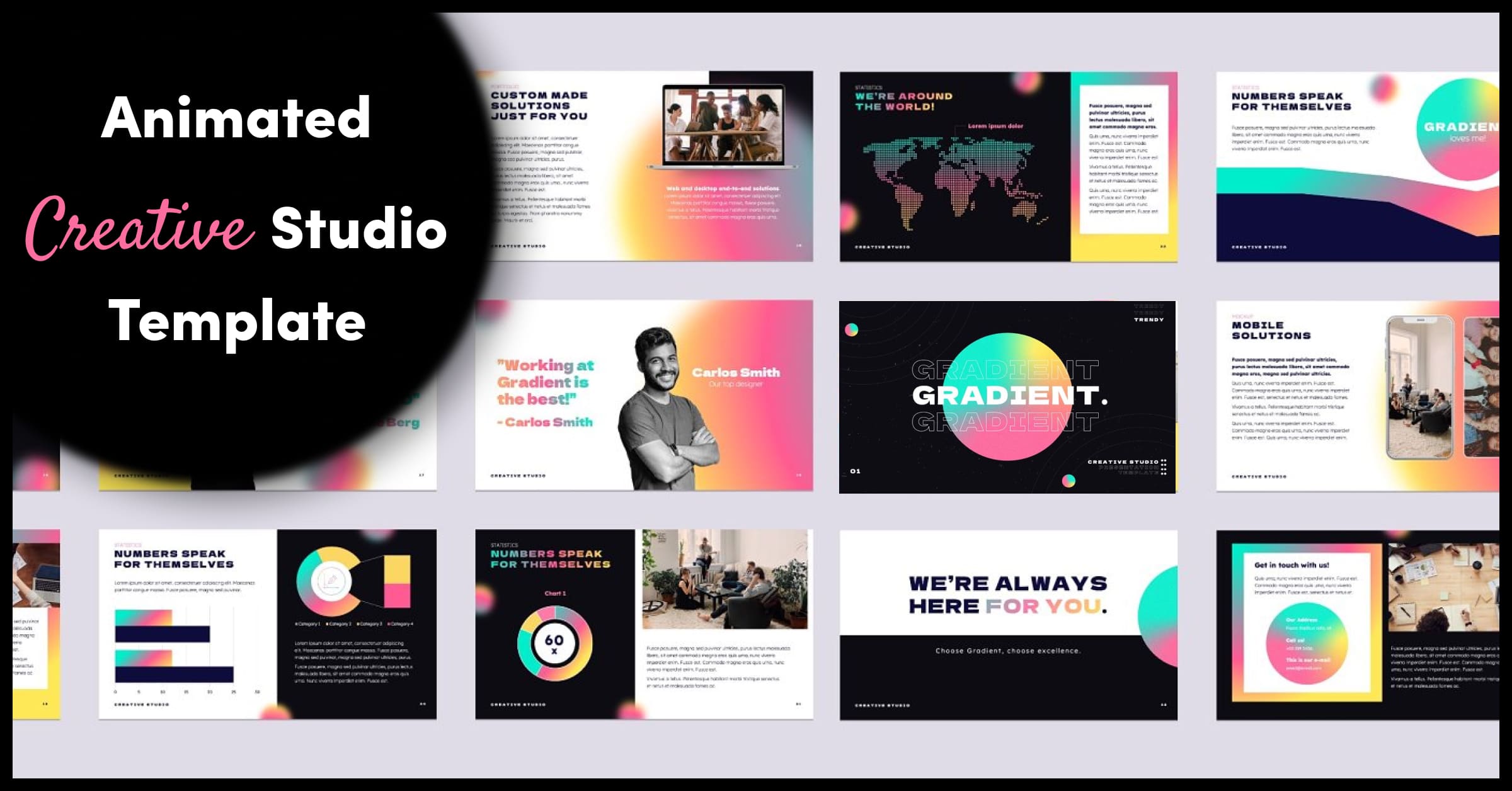 Animated Creative Studio Template – MasterBundles