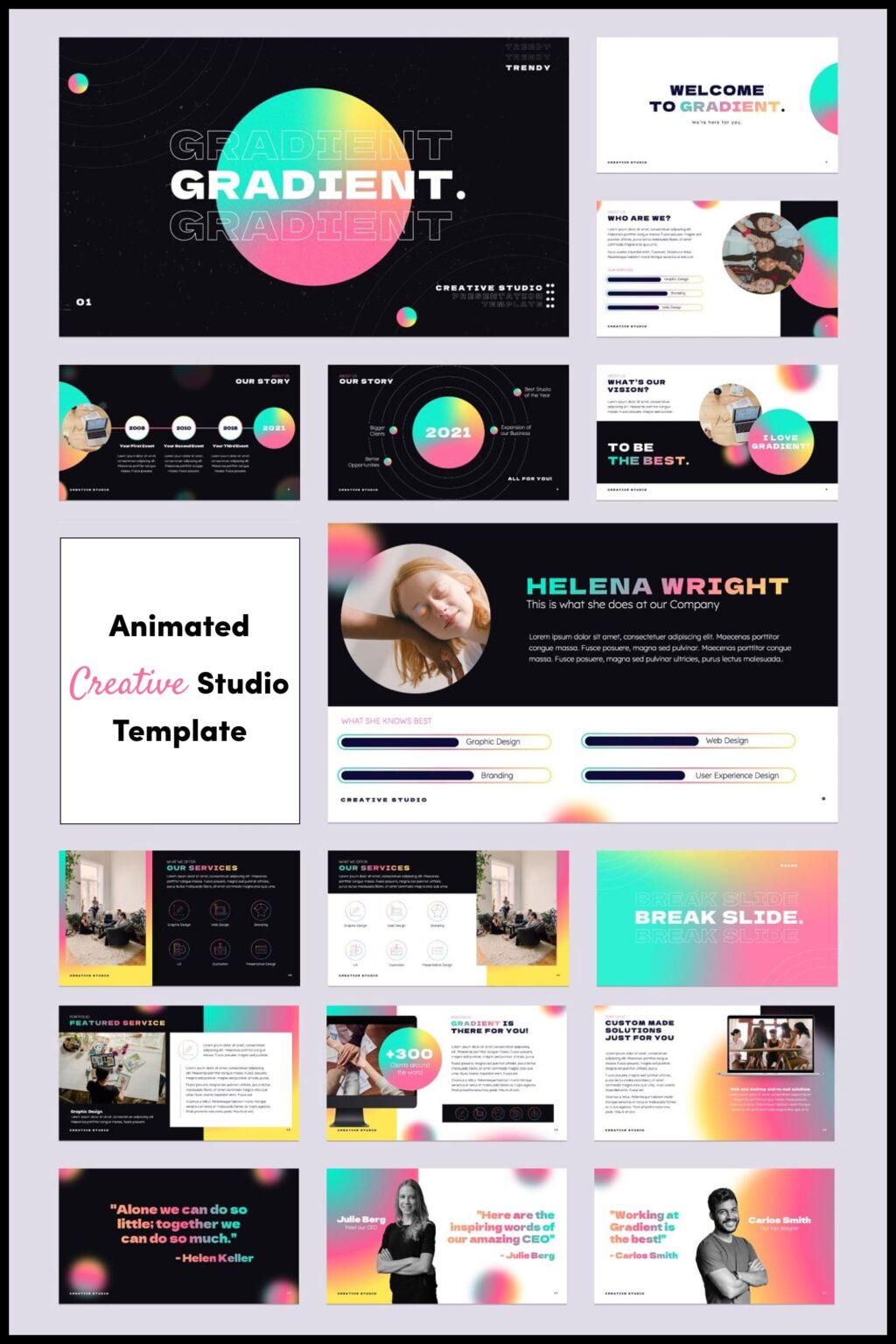 Animated Creative Studio Template – MasterBundles