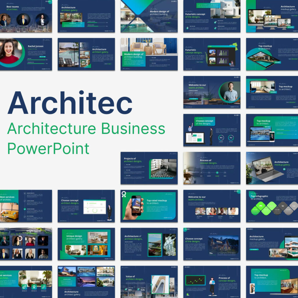 Architecture PPT Template – MasterBundles