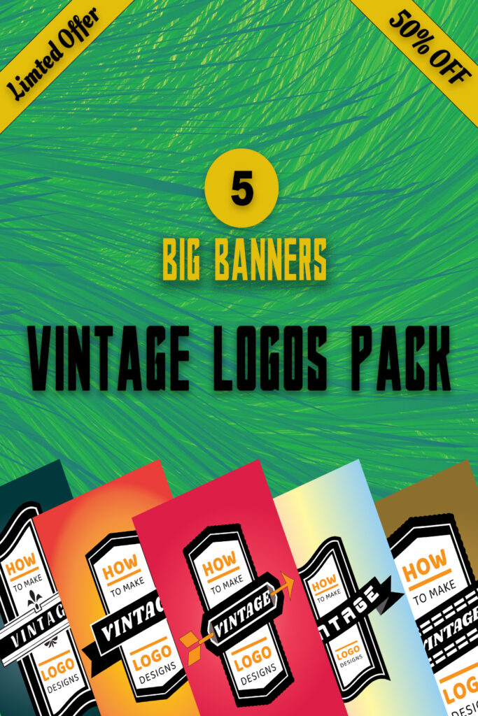 Vintage banner Logos - MasterBundles