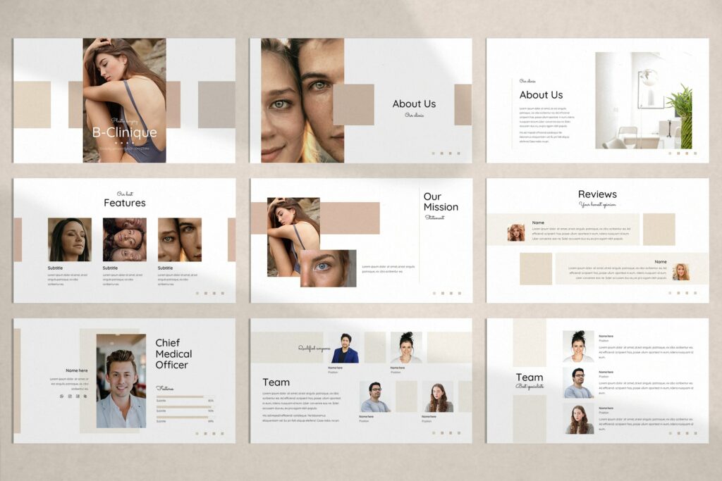 Plastic Surgery PowerPoint Template – MasterBundles