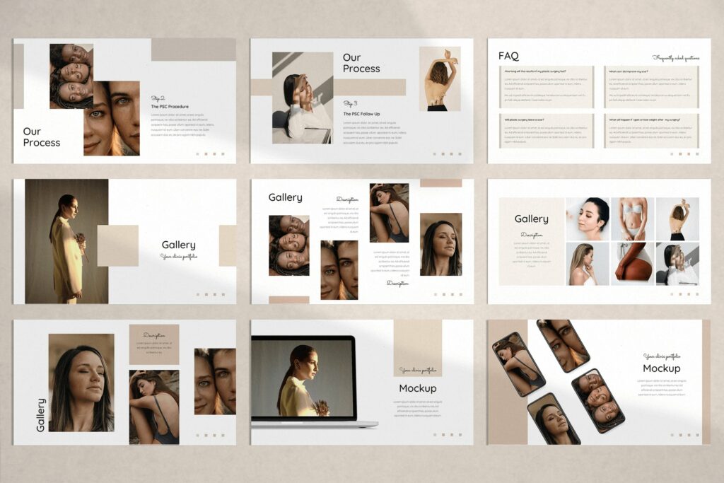Plastic Surgery PowerPoint Template – MasterBundles