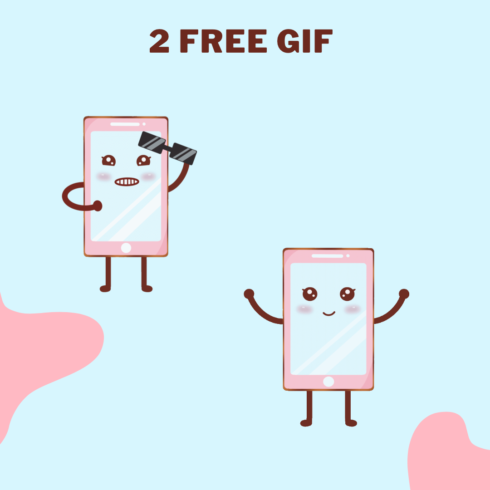 9 cute emoticons with character handphone and 2 free gif - only $5 ...