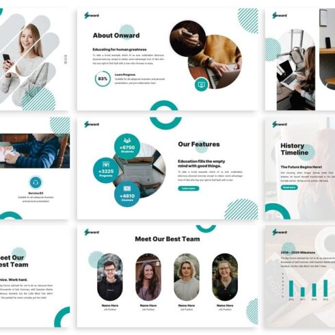 Onward - Abstract Powerpoint Template | Master Bundles