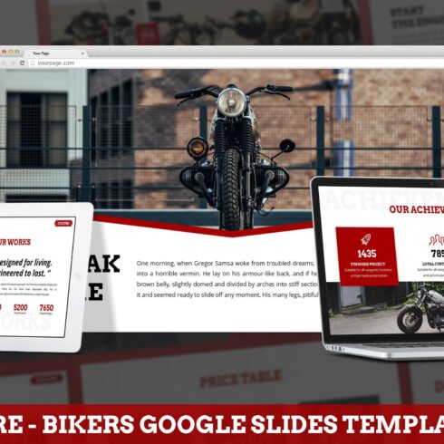 Culture - Bikers Google Slides Template | Master Bundles