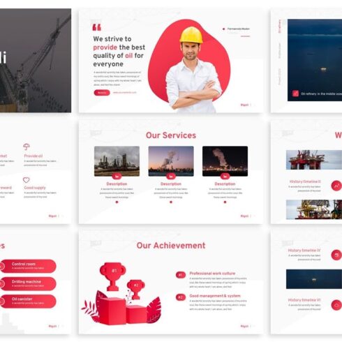 Rigoli - Oil Refinery Powerpoint Template | Master Bundles