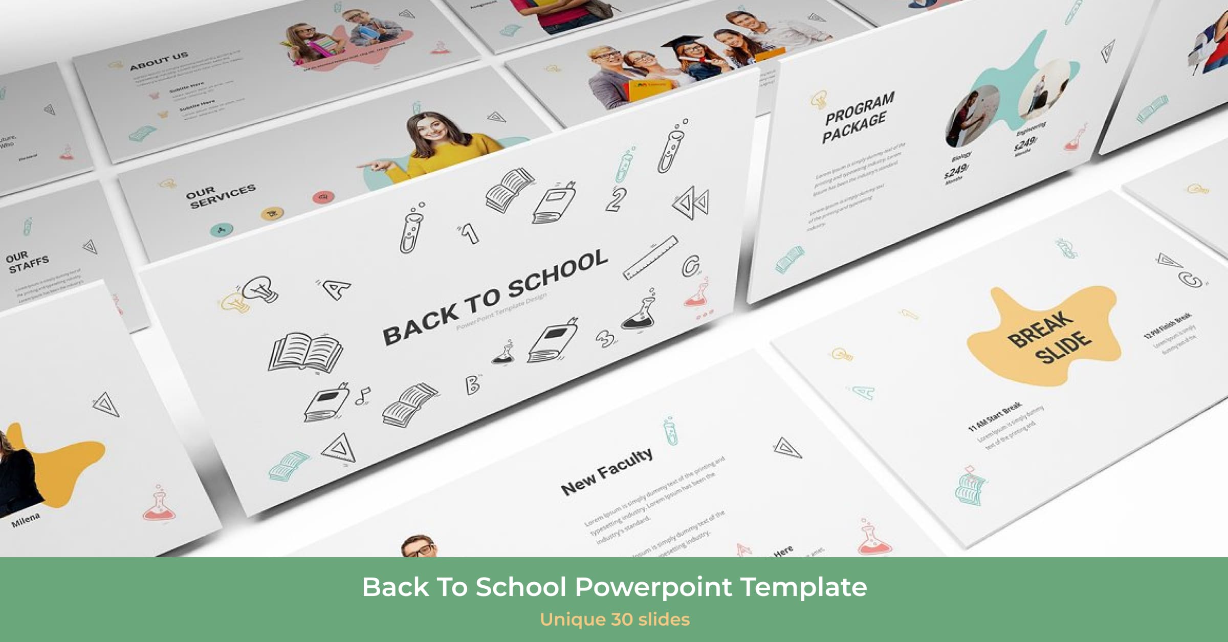Back To School Powerpoint Template – MasterBundles