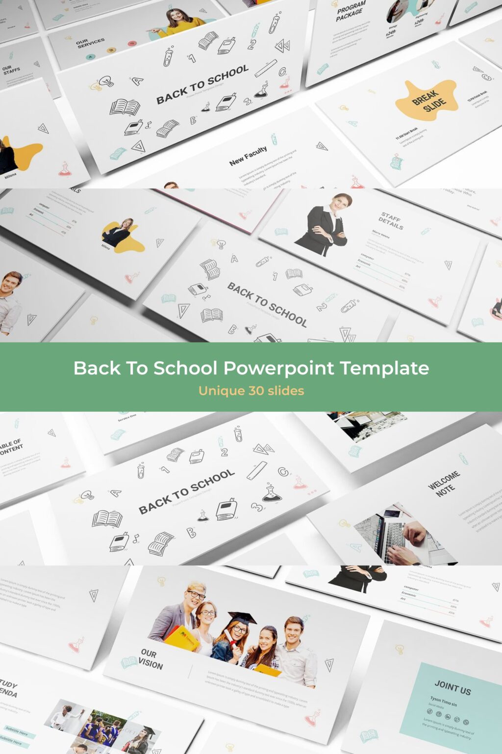 Back To School Powerpoint Template – MasterBundles