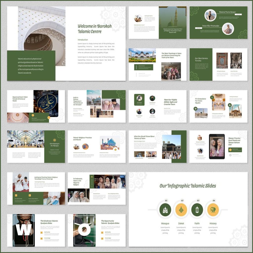 Barokah Islamic PowerPoint Template – MasterBundles