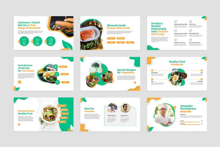 Diet and Nutrition PowerPoint Template – MasterBundles